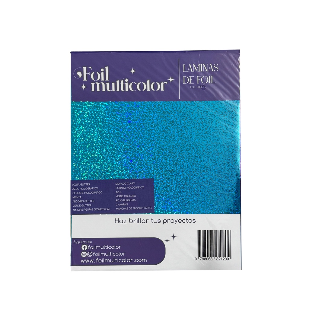 Laminas de foil 14 Colores | FoilMulticolor